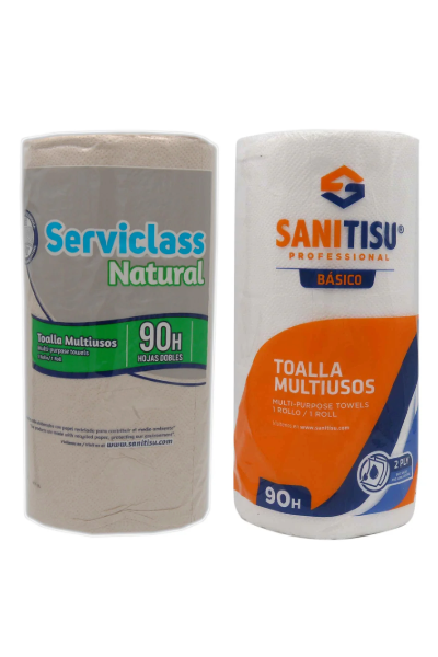 Papel Toalla Cocina – Bulto de 24 Rollos x 90 hojas – Eurofresh